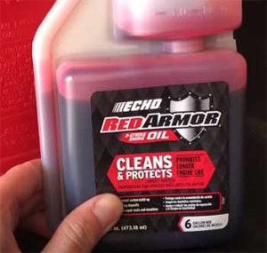 Echo Power Blend Gold Vs. Red Armor Lawnmower Oil